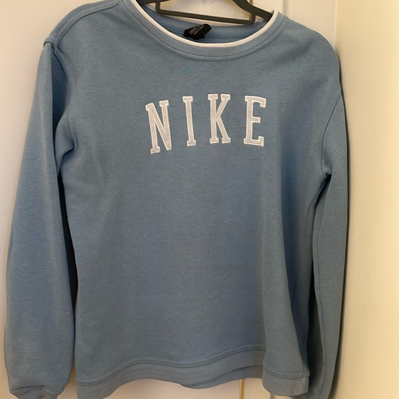 Nike | Tops | Medium Light Blue Nike Crew Neck Sweatshirt | Poshmark